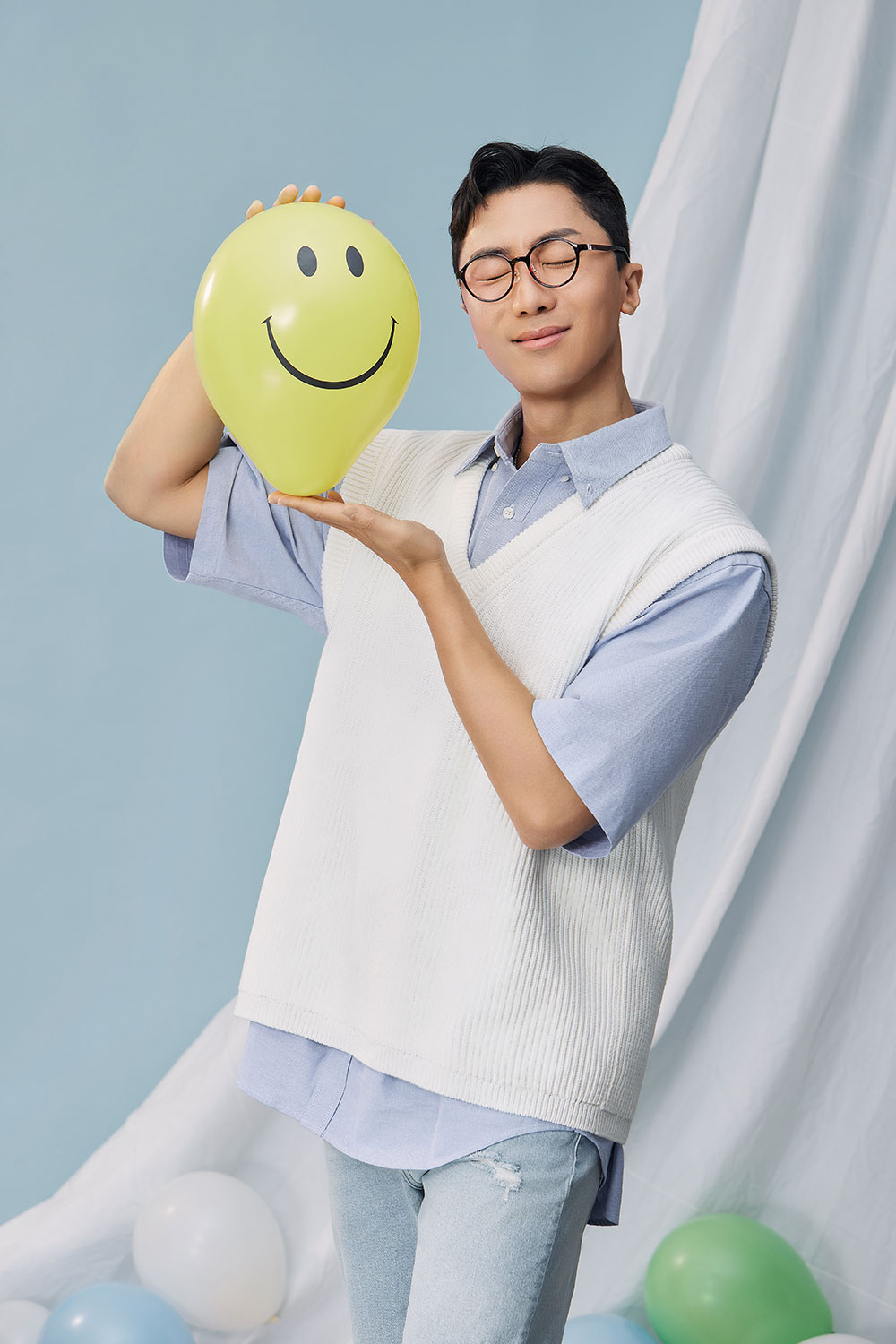 台灣設計師聯名 _KINGJUN系列｜他是蠢兔 圓框眼鏡 ｜俏皮紅|台灣設計師聯名系列-EYESmart寶島眼鏡