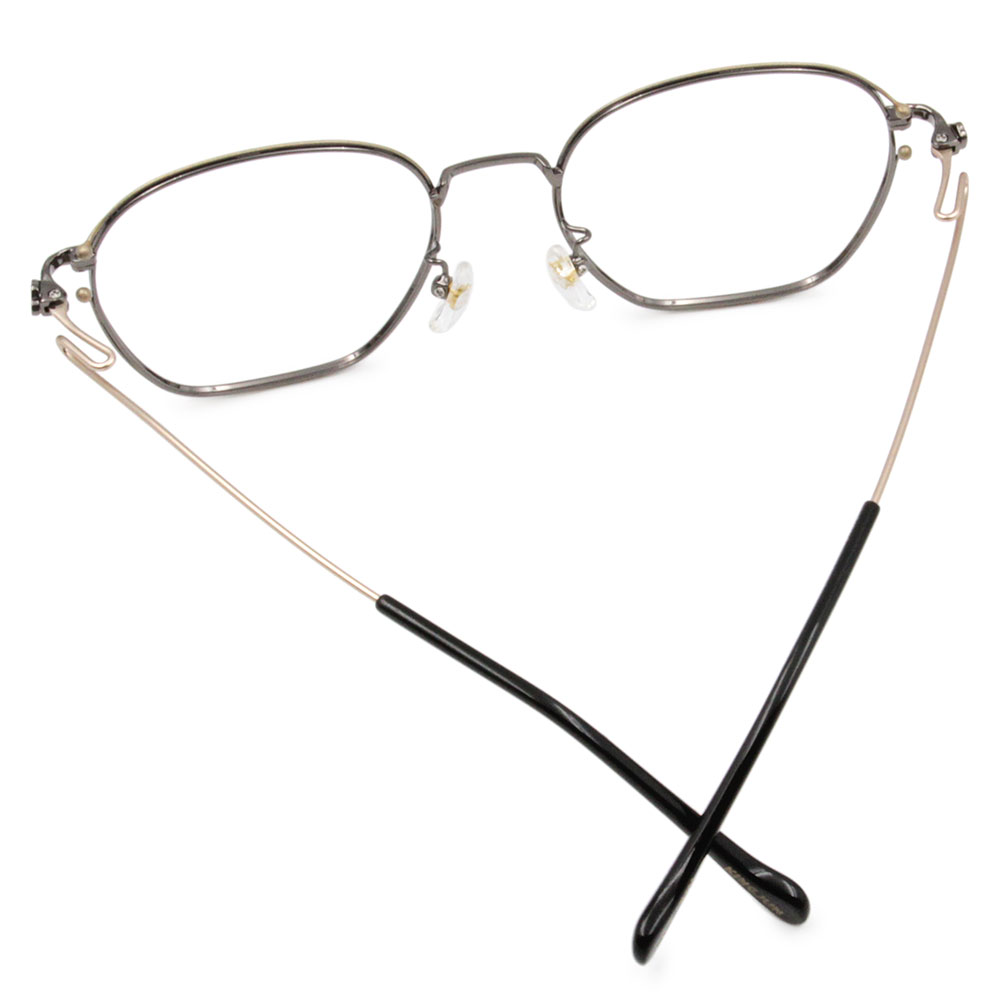 台灣設計師聯名 _KINGJUN系列｜BT WIFI連線中 多邊框眼鏡 ｜古銅金|台灣設計師聯名系列-EYESmart寶島眼鏡