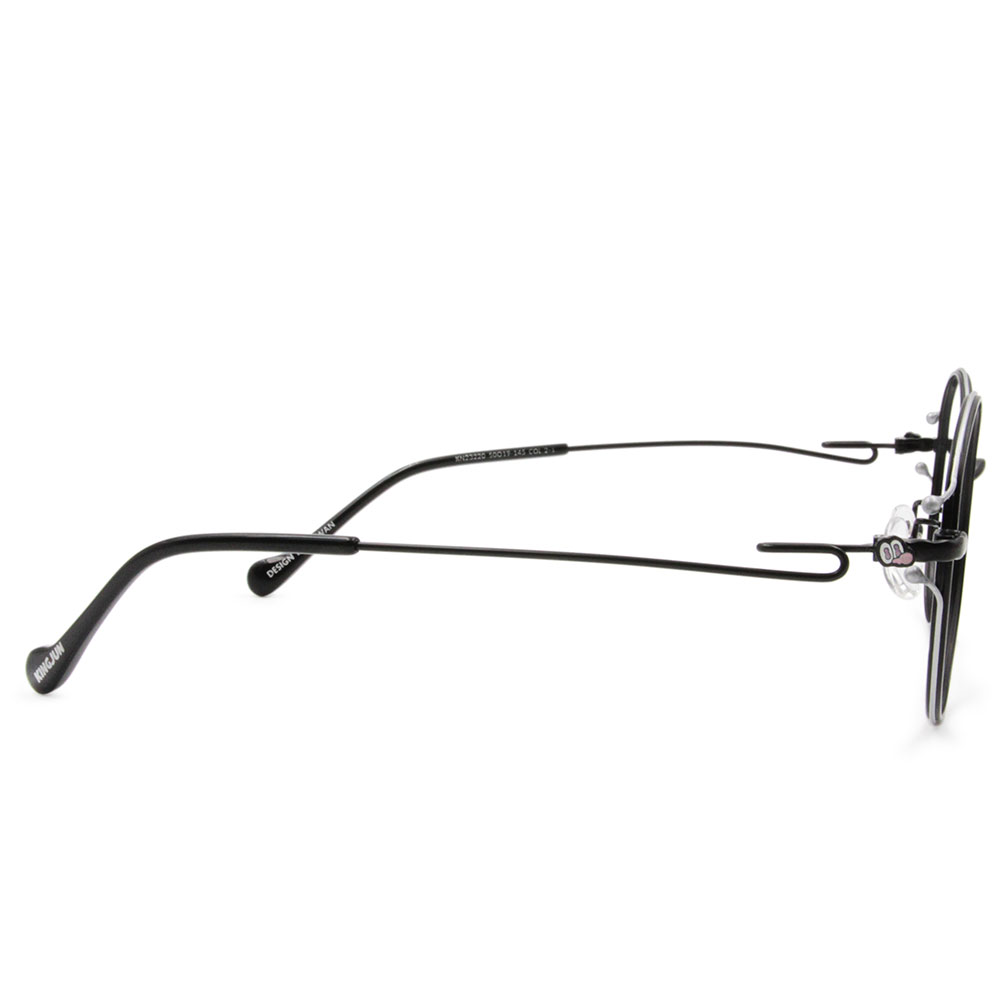 台灣設計師聯名 _KINGJUN系列｜BT的異想世界 圓框眼鏡 ｜亮黑/銀|台灣設計師聯名系列-EYESmart寶島眼鏡